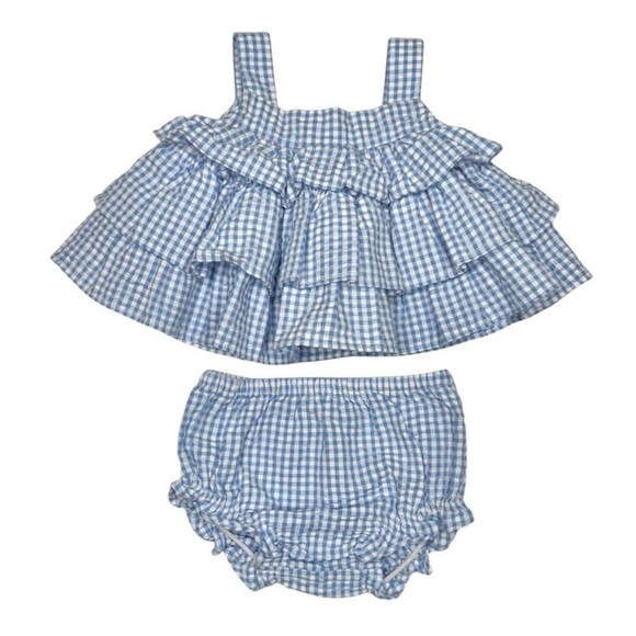 Starting Out | Matching Sets | Starting Out Gingham Seersucker Tiered ...